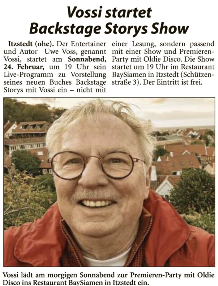 Basses Blatt – Premierenparty „Backstage mit Vossi“ | Uwe Voss